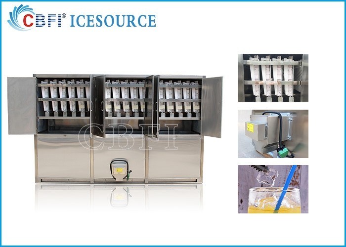 5 tons Commercial Ice Maker Machine / Ice Cube Equipment With 500 Kg ...
